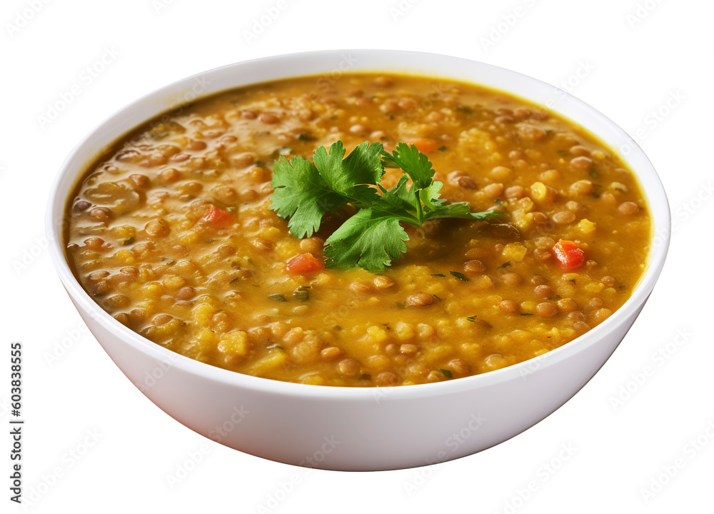Dal indian food on transparent background. Generative AI. Stock ...
