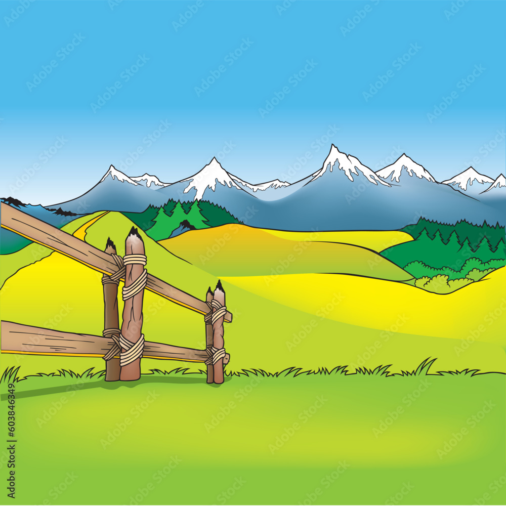 Cartoon Background 12 - Highly detailed cartoon background as vector ...