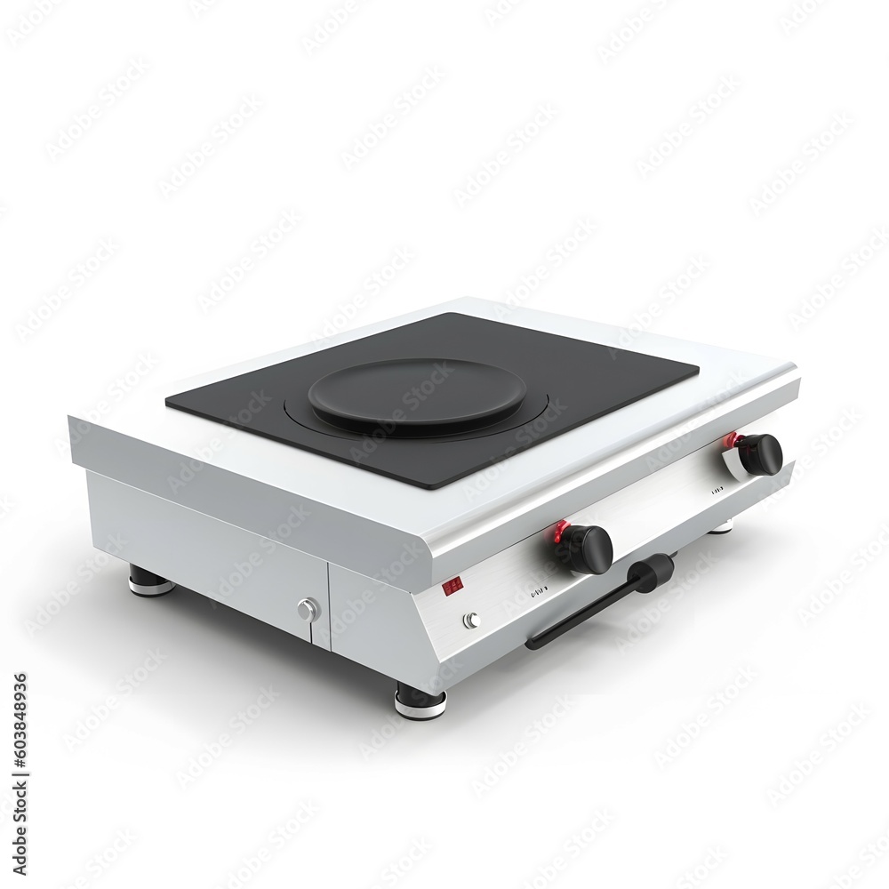 Hot plate,side view,white background,high detail, 8k,--ar 3 4 Stock ...