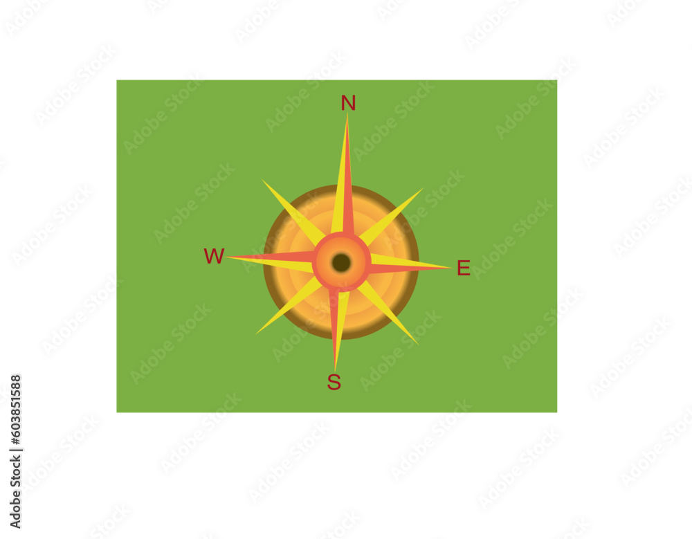 Compass. Vector art in Adobe Illustrator 8 (.ai) format vector de Stock ...