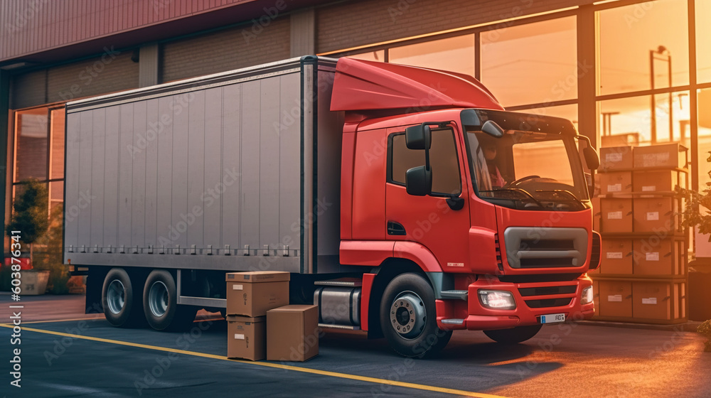 Optimizing Distribution Operations, Delivery Truck Prepared for Loading ...