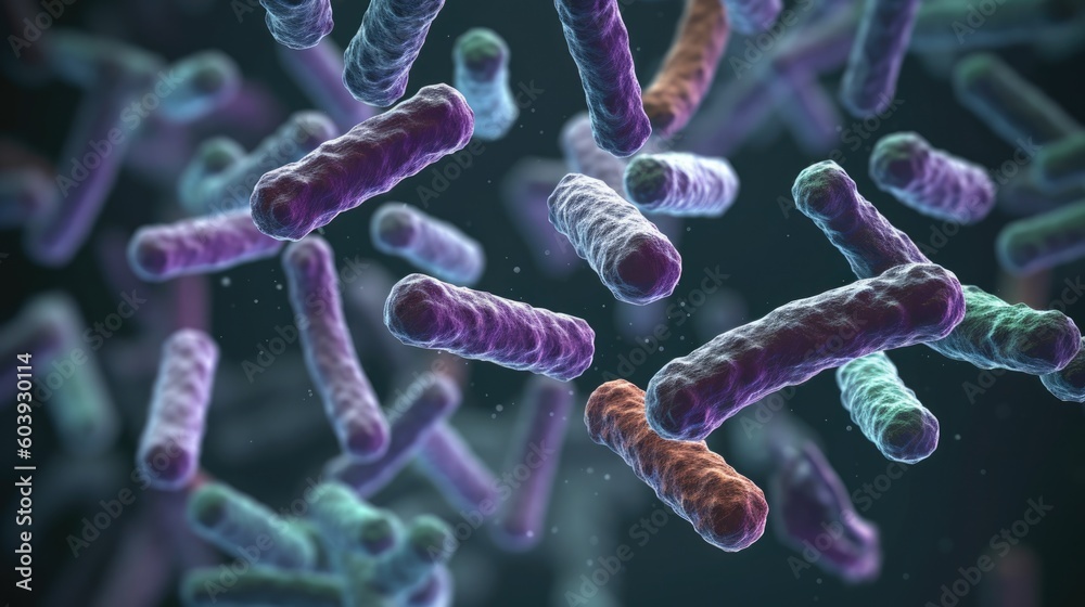 ภาพประกอบสต็อก Bacterial Life Through the Lens of a Microscope ...