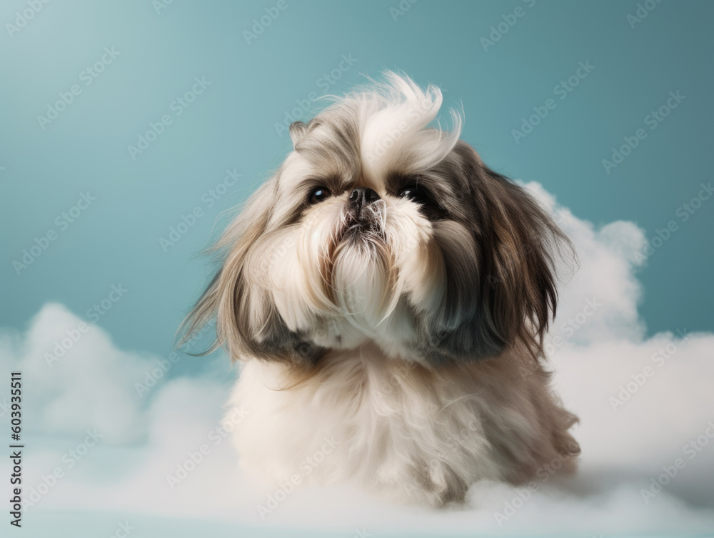 Promotional photo Shih Tzu dog beautiful electronic commercial ...