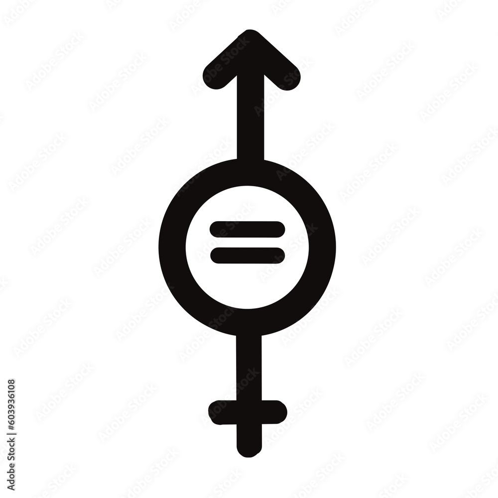 ภาพประกอบสต็อก Sex Symbol Male Female Equality Gender Equality Sex