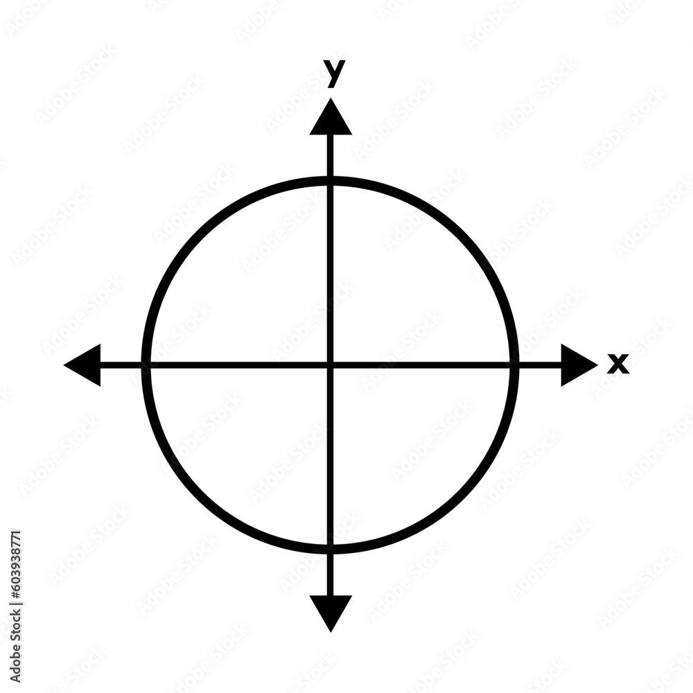 cartesian diagram sign icon. Geometry math symbol Stock Vector | Adobe ...