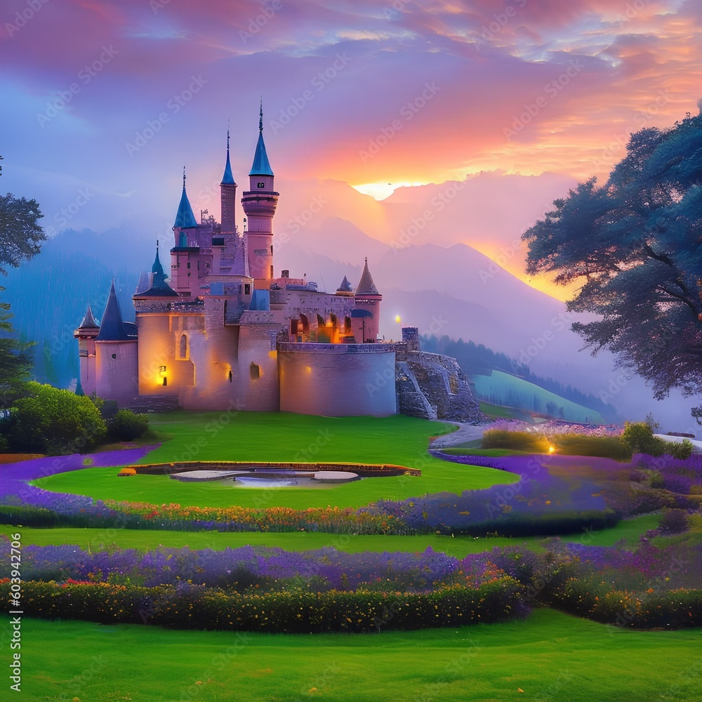 515 Enchanted Fairy Tale Castle: A magical and enchanting background ...