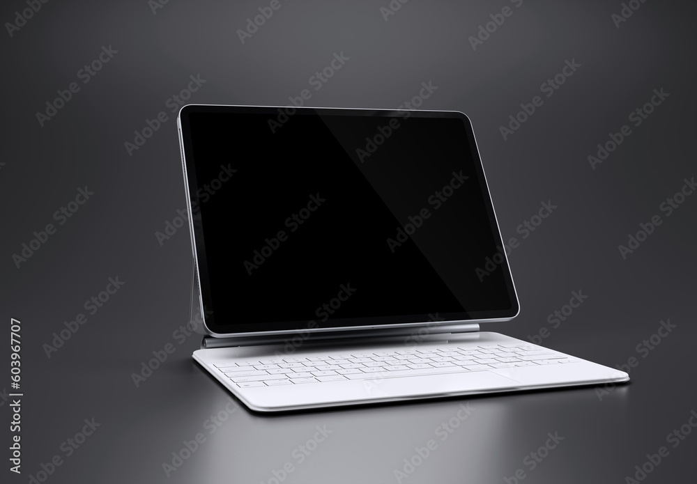 PARIS - France - March 15, 2023: Apple Ipad Pro Silver color with the ...