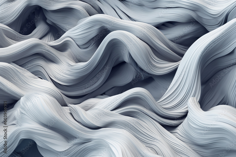 An abstract illustration of wind gusts creating abstract patterns and ...