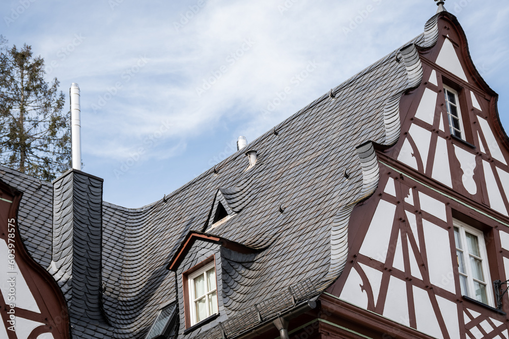 A beautiful example of German European old style building architecture ...