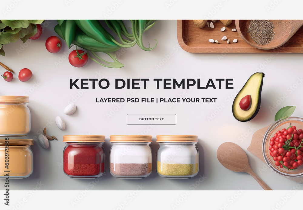 Colorful and Nutritious Food Display: Table with Jars, Wooden Spoon ...
