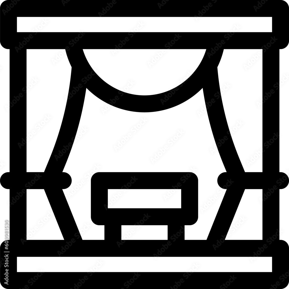 Mandap Icon. Mandap Vector illustration isolated on transparent ...