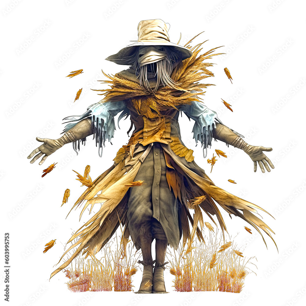 scarecrow, fantasy art, isolated on transparent background, ai ...