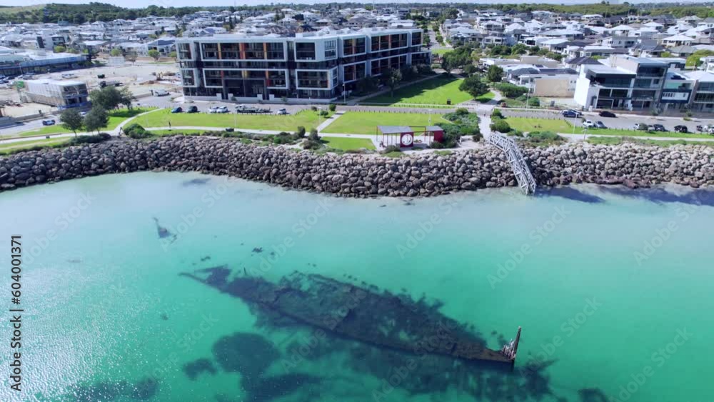 The Omeo wreck, a historic shipwreck located in Coogee, Western ...