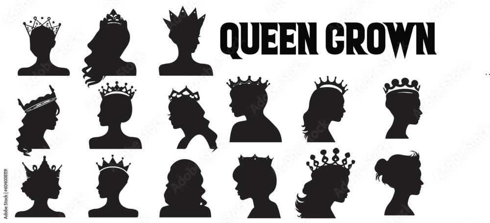 Queen Silhouette Vector