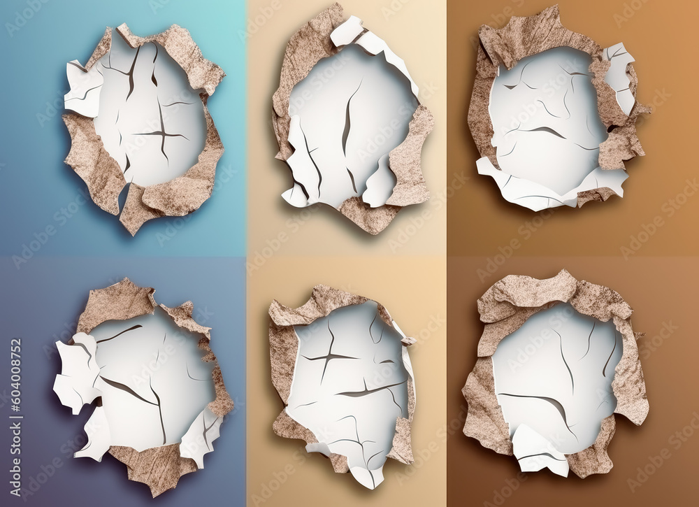 Realistic torn paper backgrounds. Ripped background with copy space ...