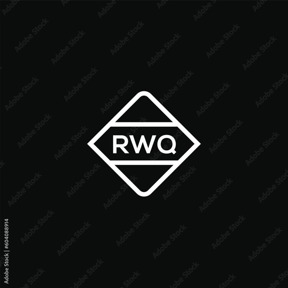 RWQ letter design for logo and icon.RWQ typography for technology ...