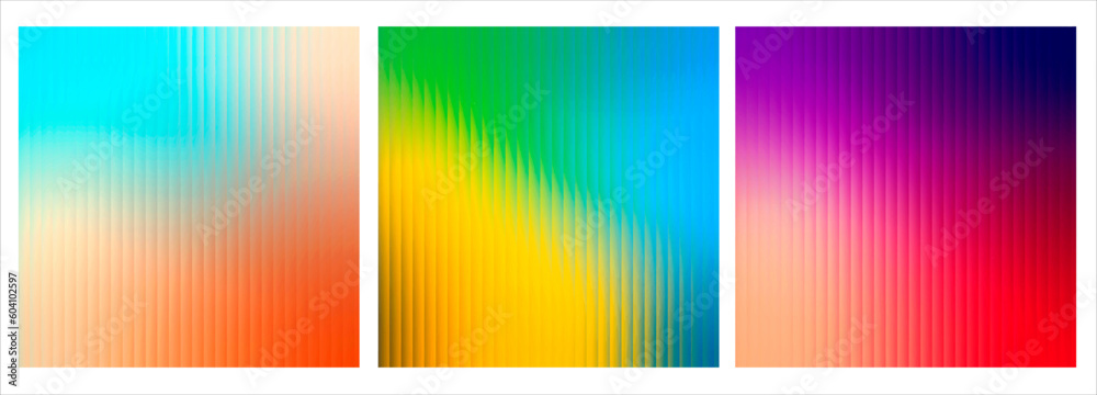 Set of vector grainy gradients in pastel colors. For covers, wallpapers ...