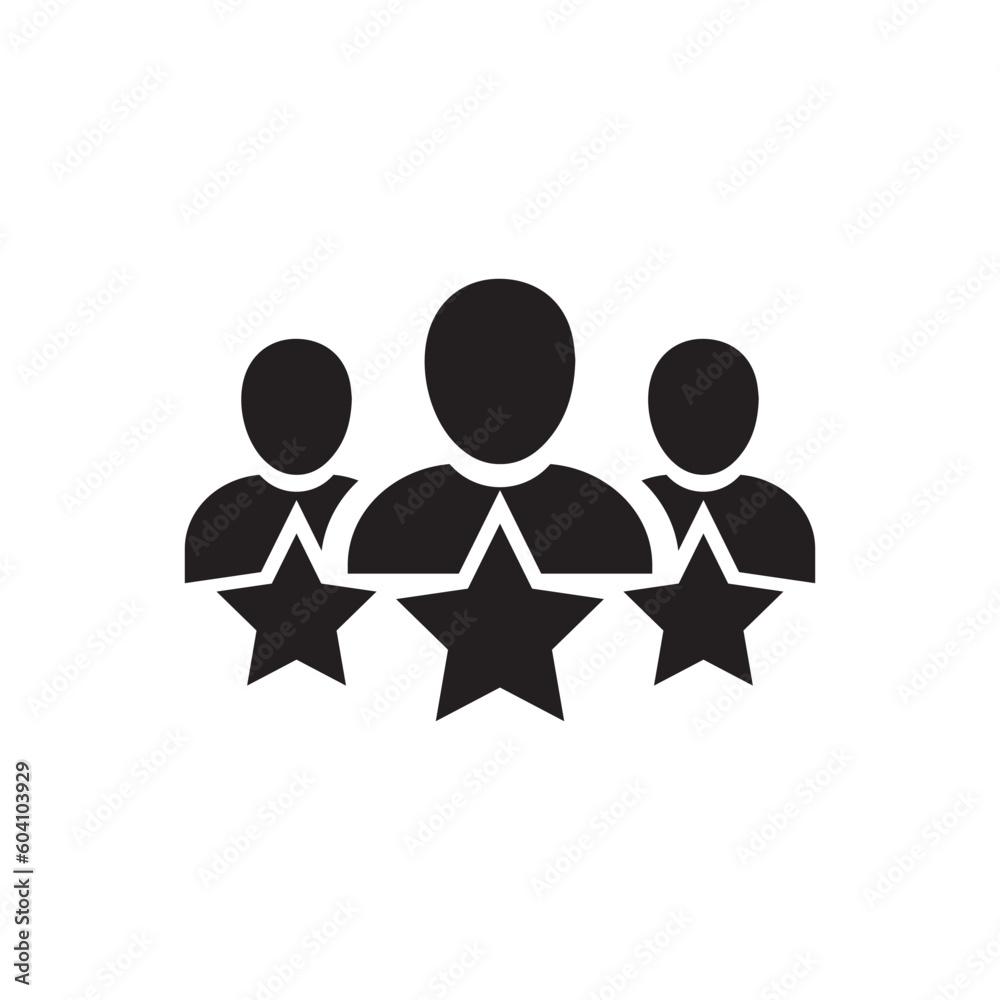 Customer Satisfaction Icon. Achievement, grade, ranking, star, user ...
