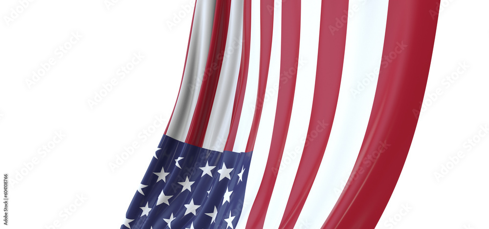 Dynamic National Symbol: 3D USA Flag Represents Strength and Freedom ...