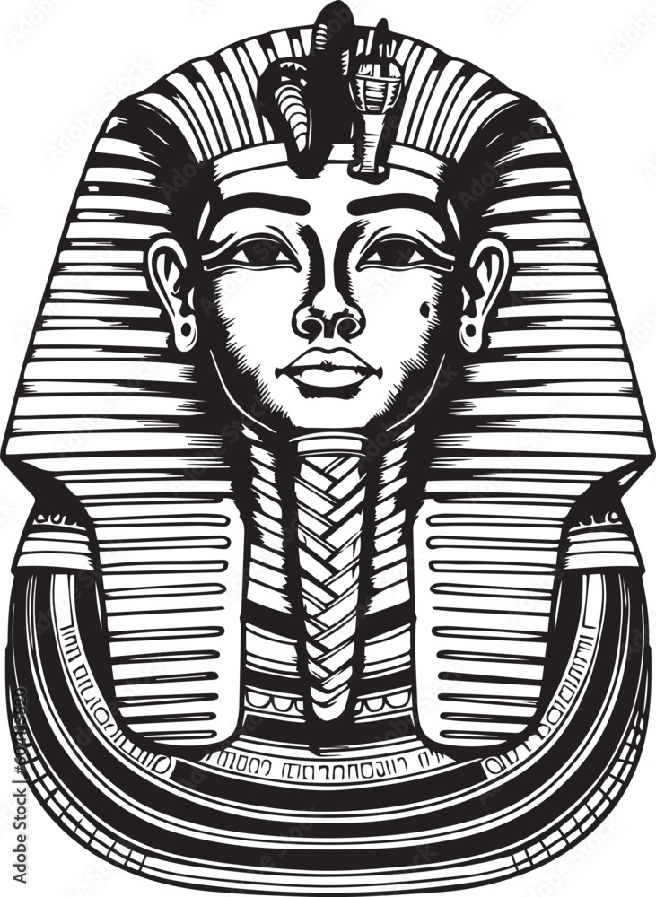 Egyptian king Tutankhamun, Ancient Egyptian mask of the pharaoh ...