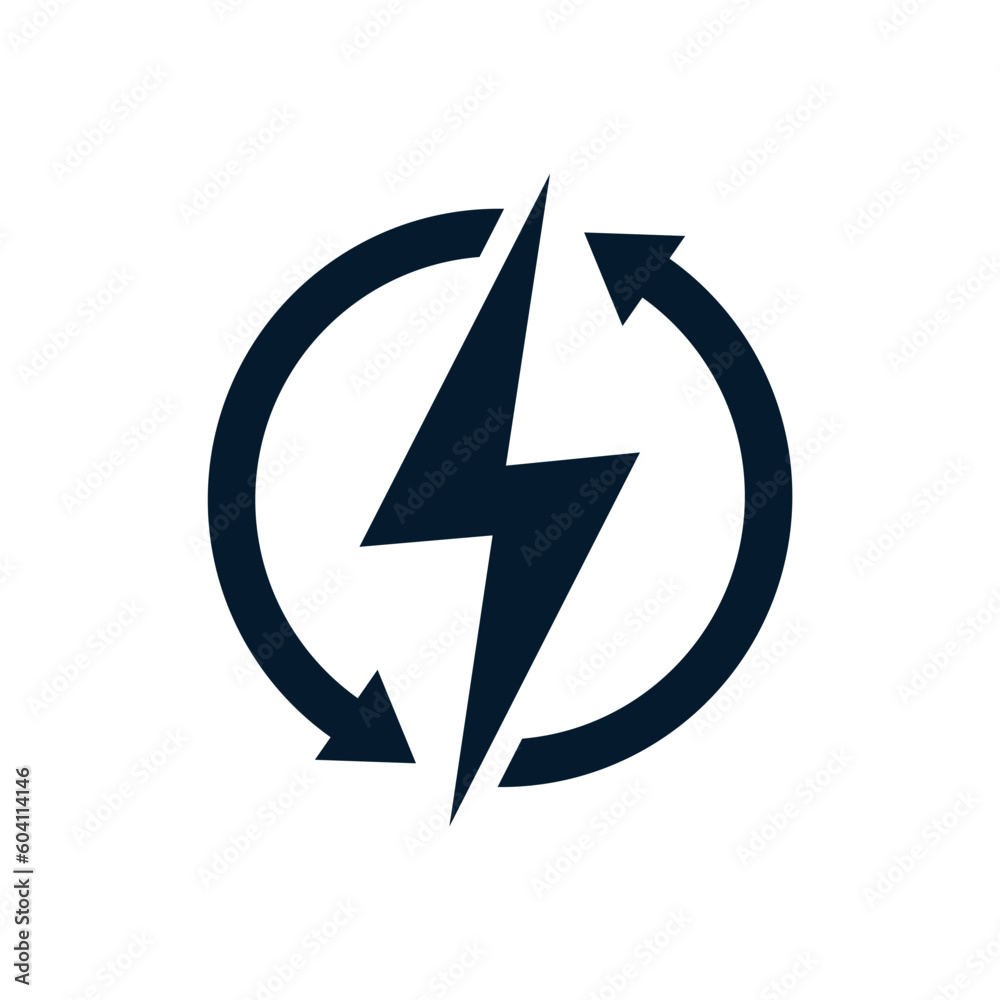 Recharge. Vector icon isolated on white background. Stock Vector ...