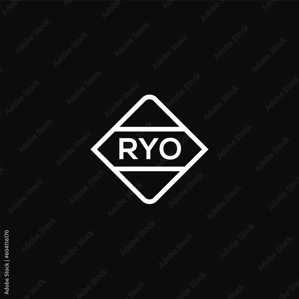 RYO letter design for logo and icon.RYO typography for technology ...