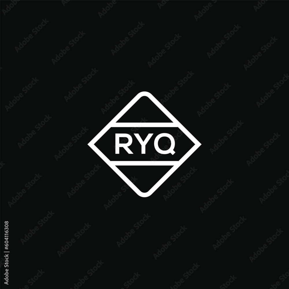 RYQ letter design for logo and icon.RYQ typography for technology ...