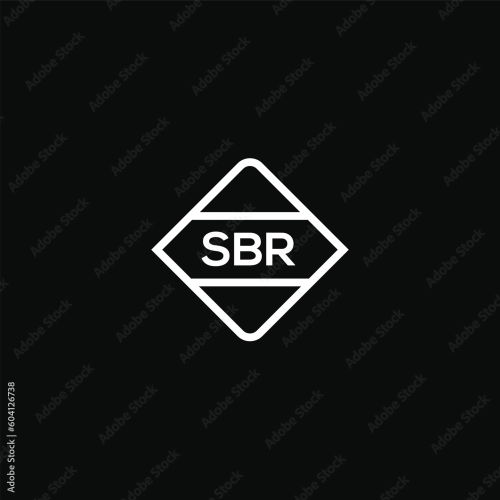 SBR letter design for logo and icon.SBR typography for technology ...