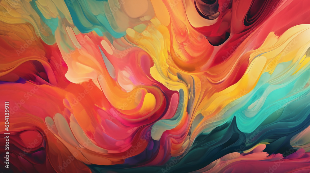 fusion abstract backgrounds, and vibrant colors, Created using ...