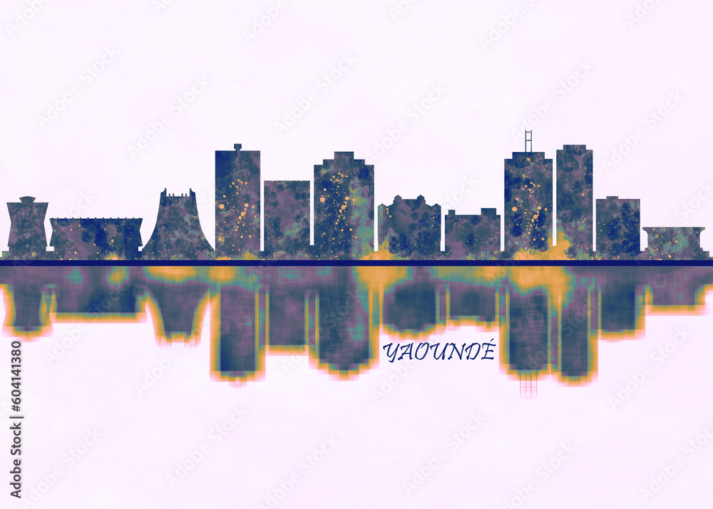 Yaounde Skyline. Cityscape Skyscraper Buildings Landscape City ...
