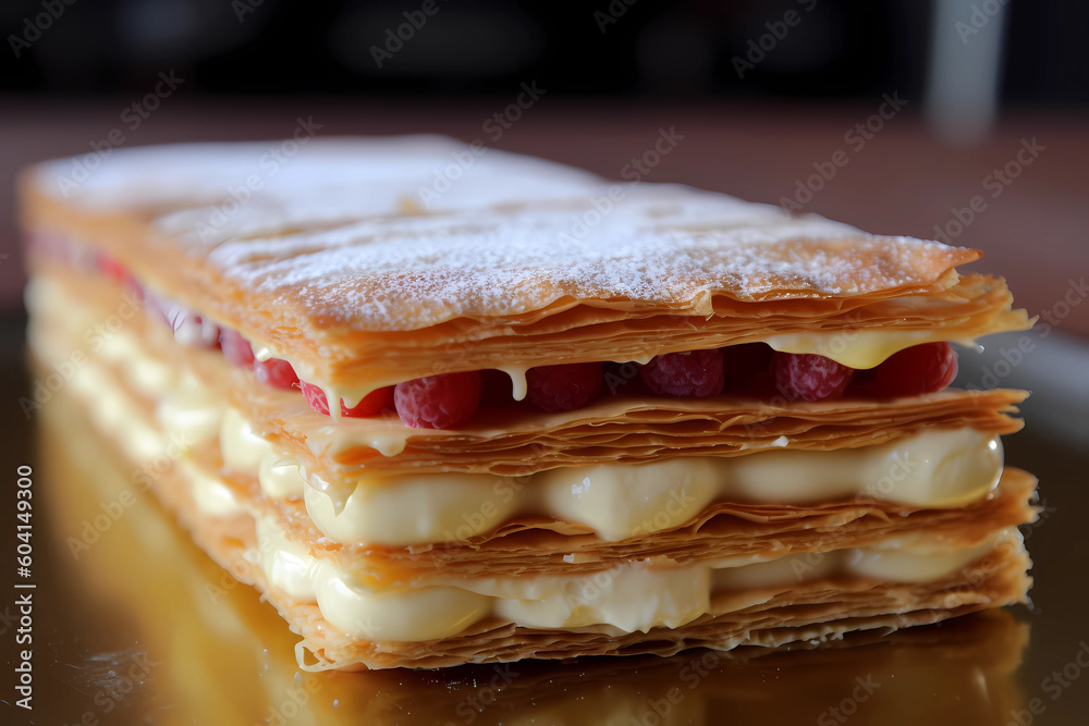 Mille-Feuille - A French pastry also known as Napoleon, Mille-Feuille ...
