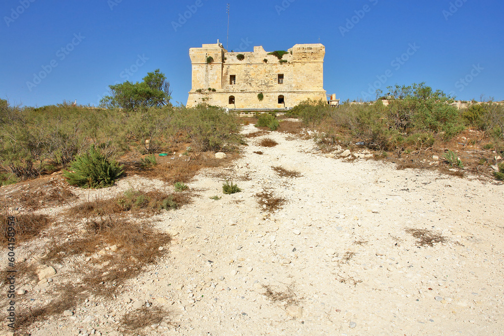 Fort San Lucian bastioned watchtower and polygonal fort in Marsaxlokk ...
