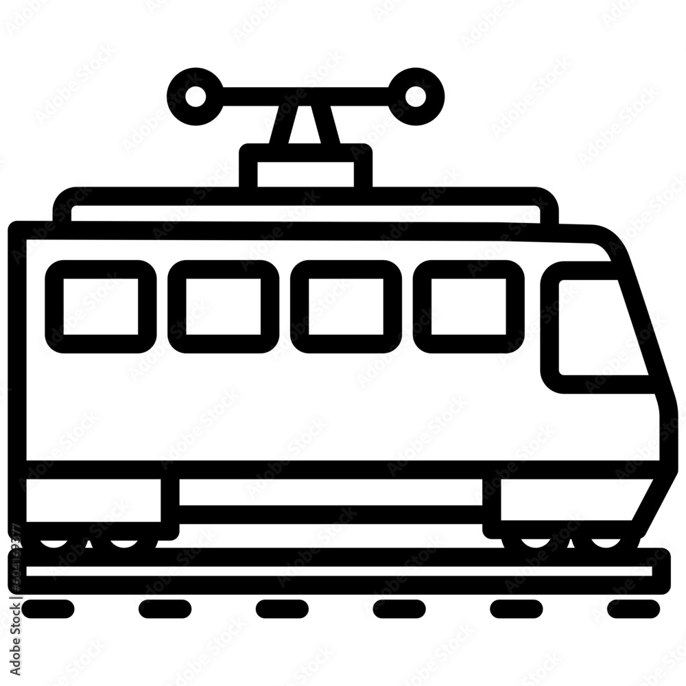 train, tram icon, public transportation, vector icons for web design ...
