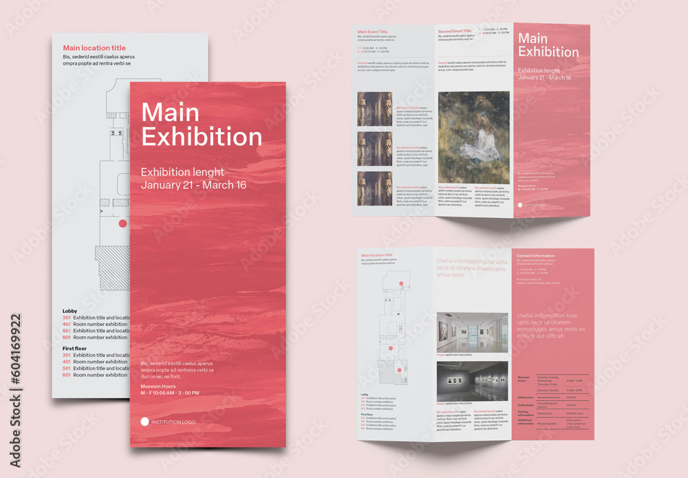 Event Exhibition Brochure Layout Stock Template | Adobe Stock