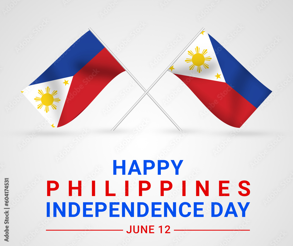 Happy Philippines Independence Day wallpaper with waving flag and ...