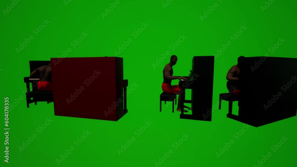 3d black lifeboat on green screen sitting and caring and talking in ...