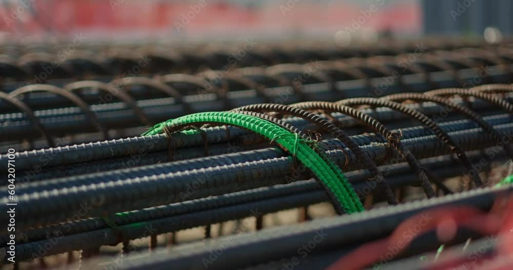 Video „At a construction site for a major transportation project ...