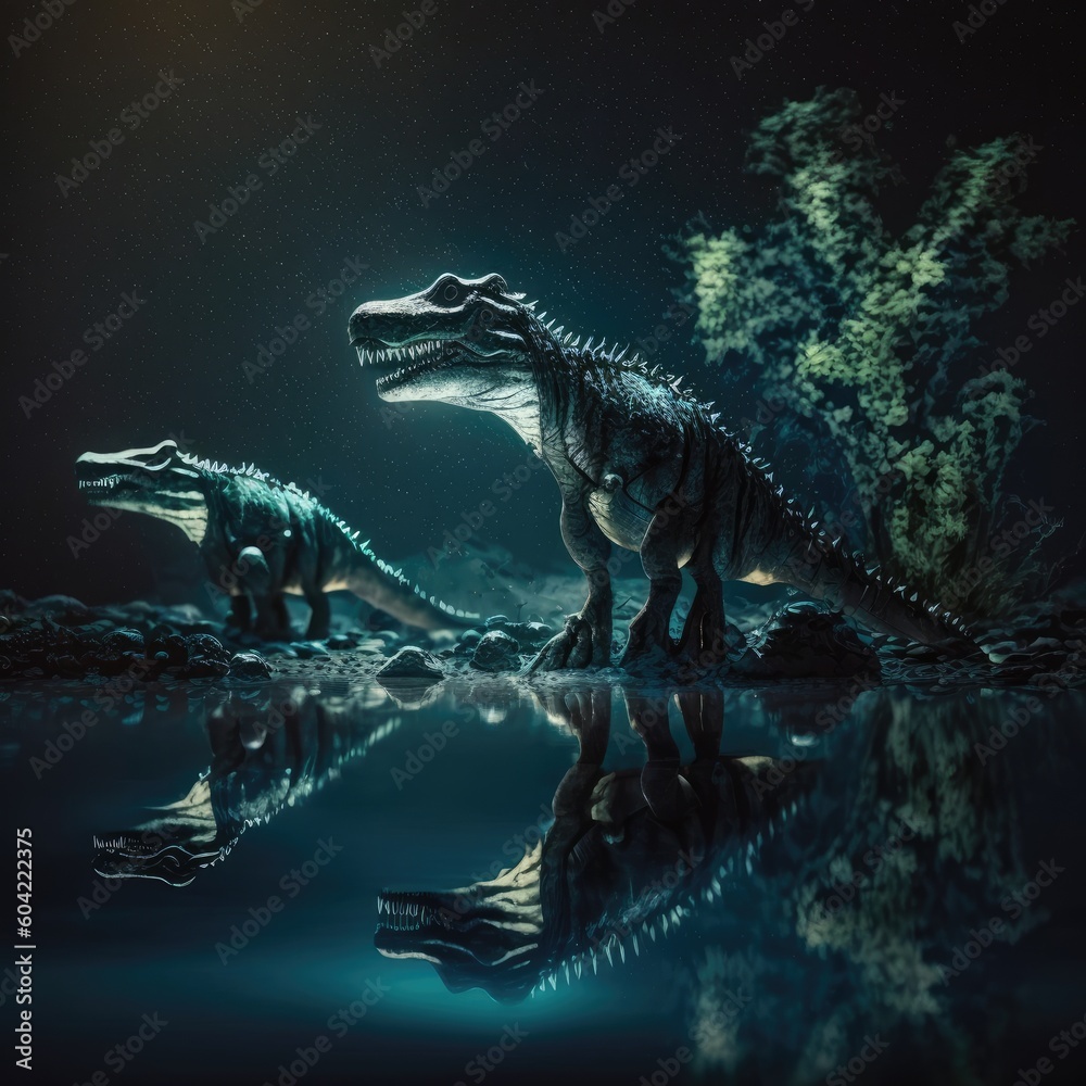 Dinosaurs. The dominant group of land vertebrates in the Mesozoic era ...