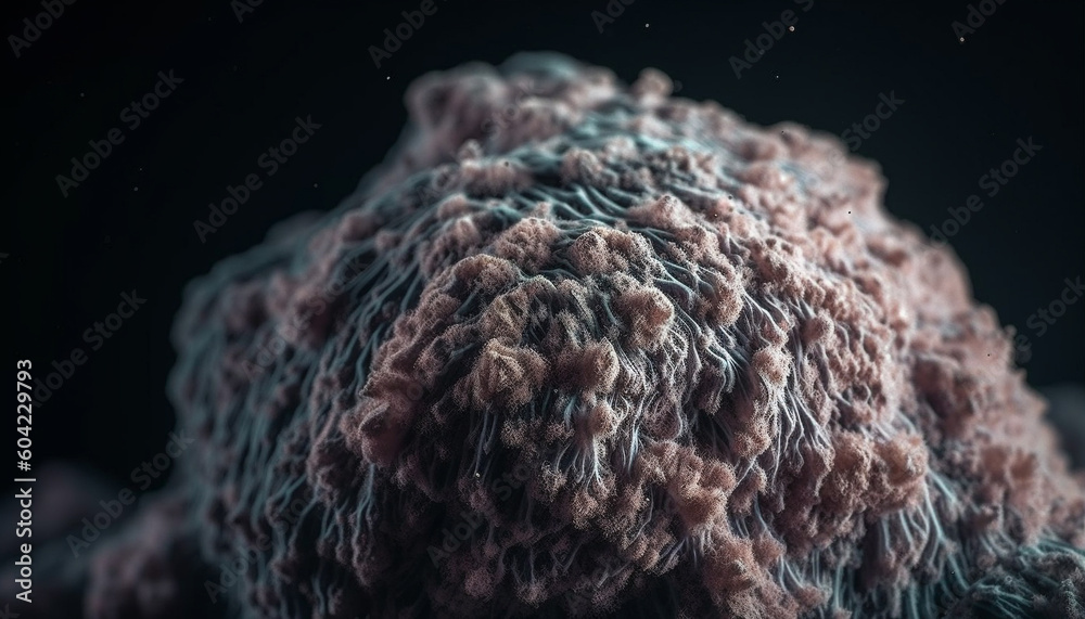 High scale magnification reveals intricate molecular structure of ...