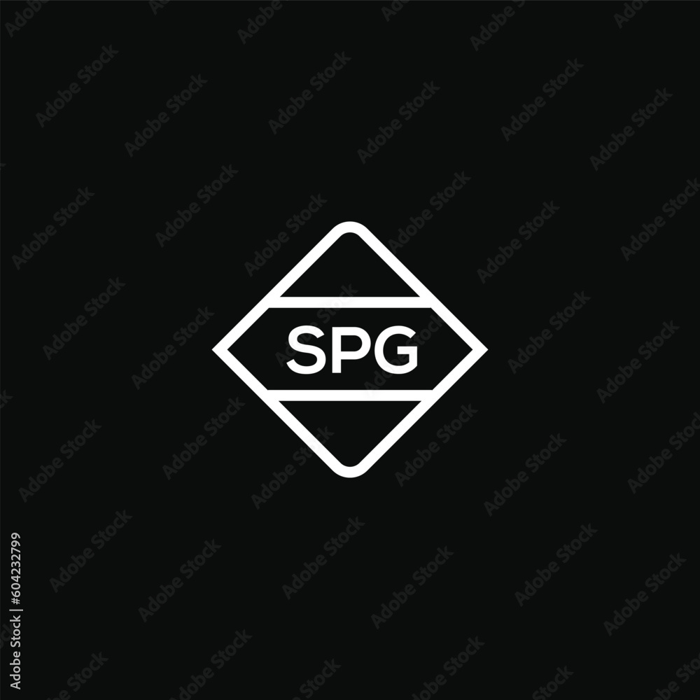 SPG letter design for logo and icon.SPG monogram logo.vector ...