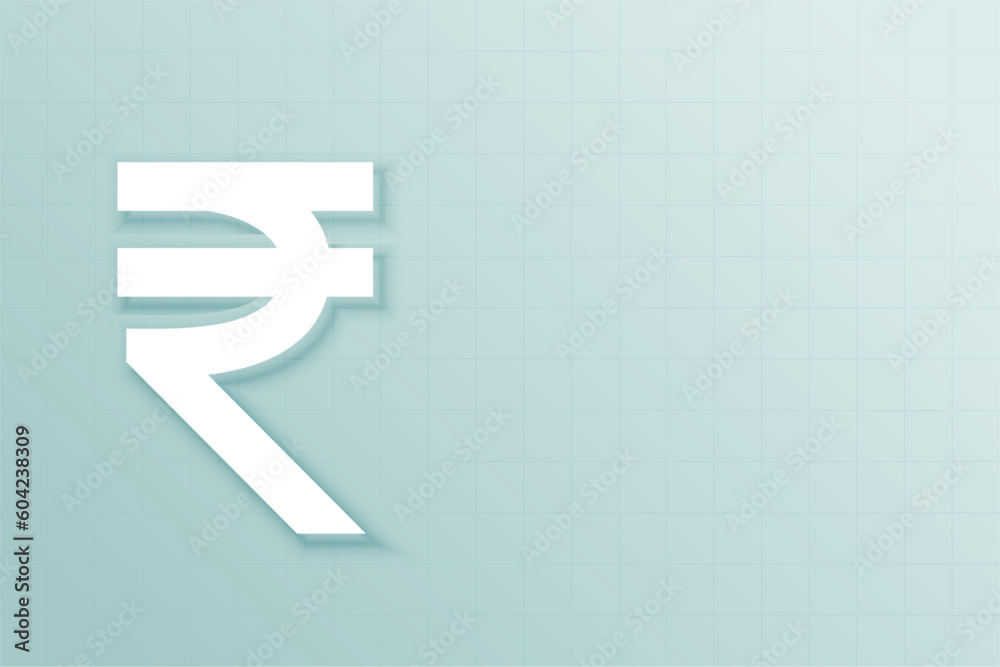 indian money rupee symbol banner ideal currency for e-commerce design ...