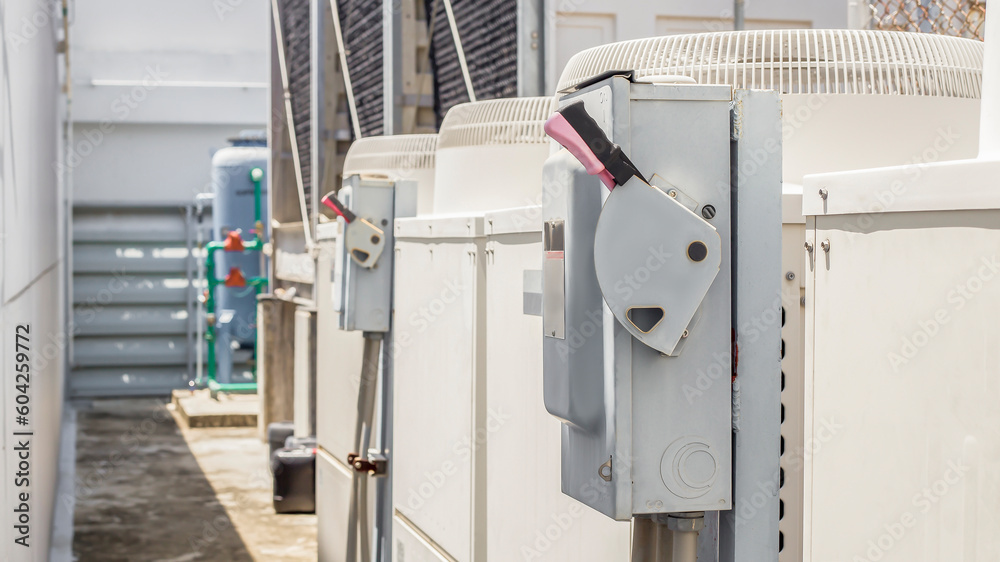 electrical safety switch box on isolate background.main electrical ...