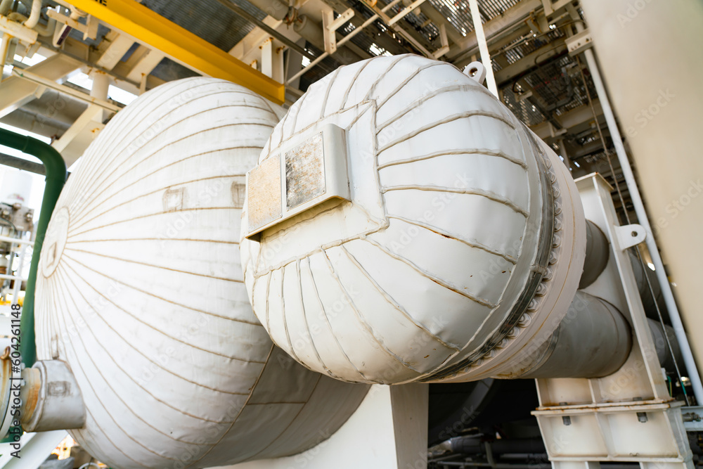 The heated encapsulated pressure vessel is protected by insulation to ...