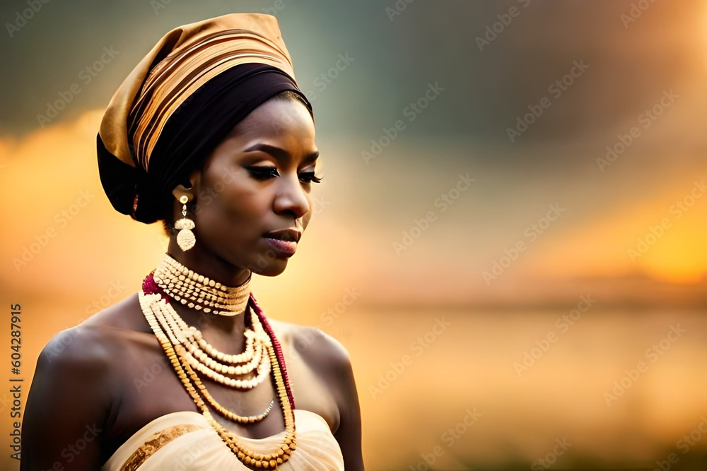 20 years old young Cote d’Ivoire (Ivory Coast) girl or women posing ...