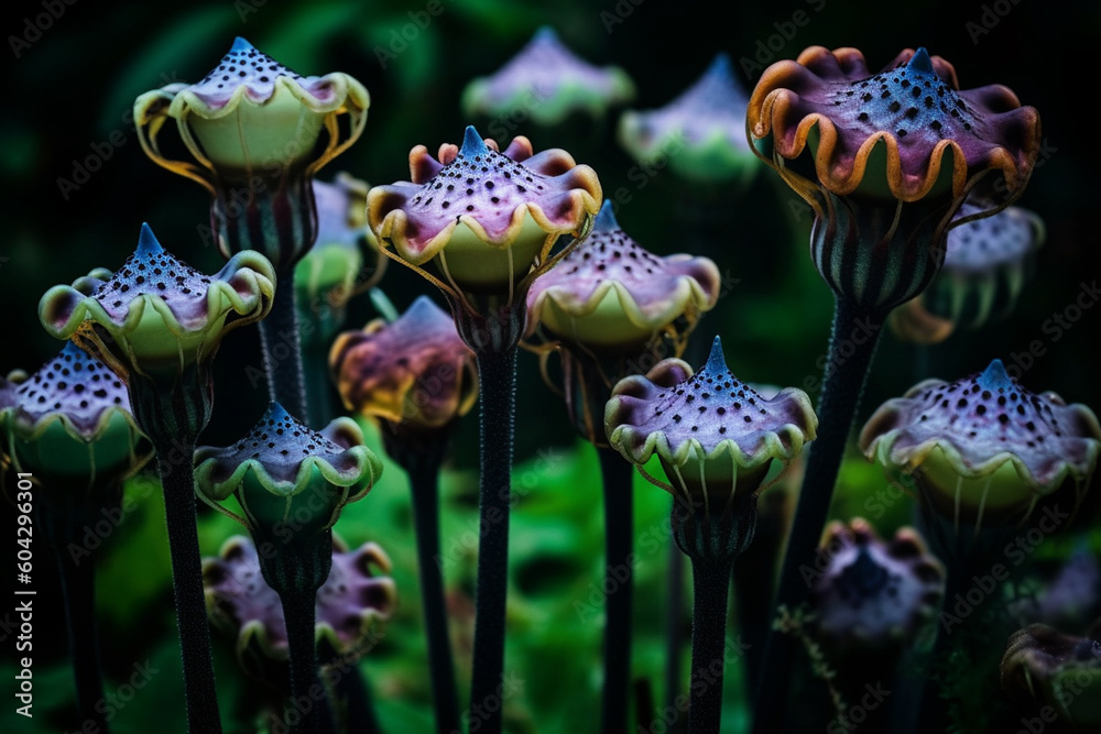 Plants of extraterrestrial civilizations. Flowers from another planet ...