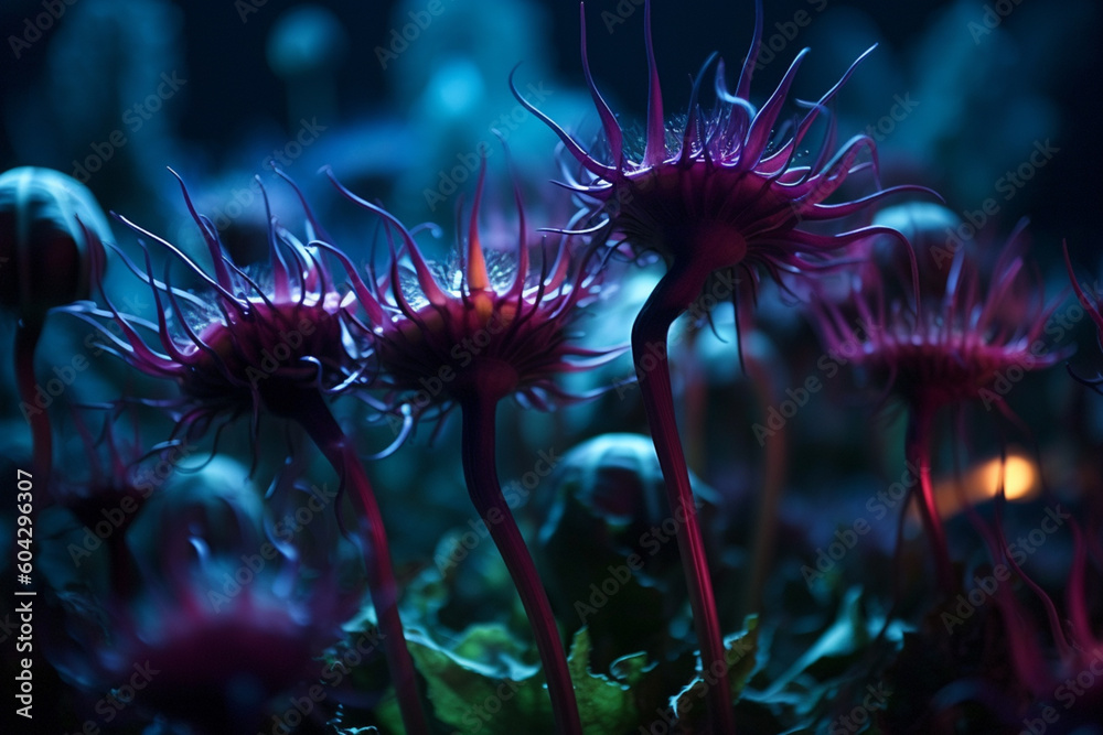 Plants of extraterrestrial civilizations. Flowers from another planet ...