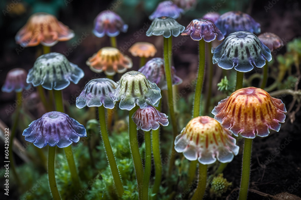Plants of extraterrestrial civilizations. Flowers from another planet ...