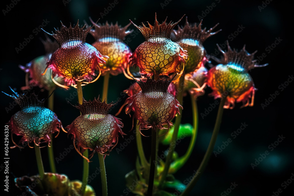 Plants of extraterrestrial civilizations. Flowers from another planet ...