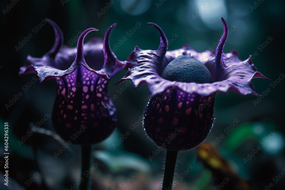 Plants of extraterrestrial civilizations. Flowers from another planet ...