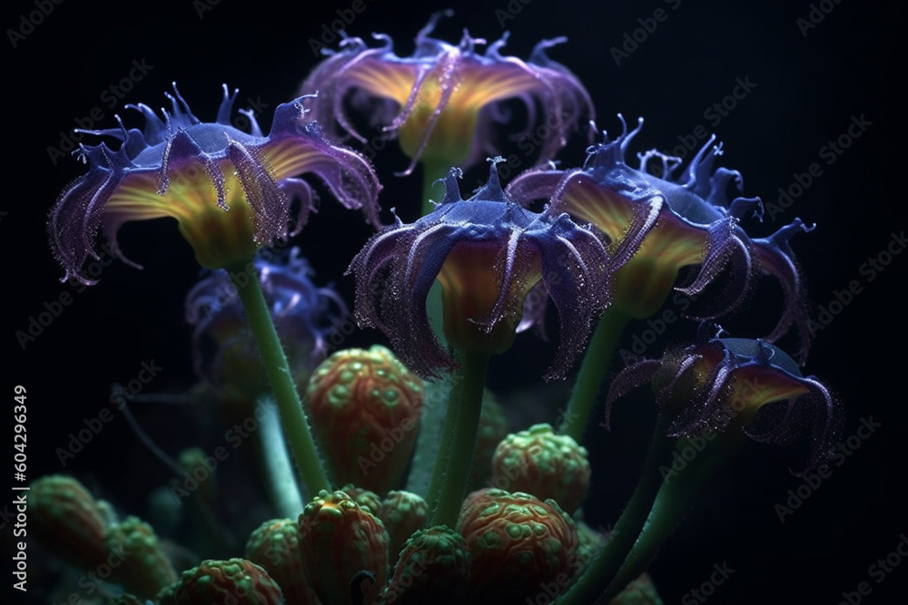 Plants of extraterrestrial civilizations. Flowers from another planet ...